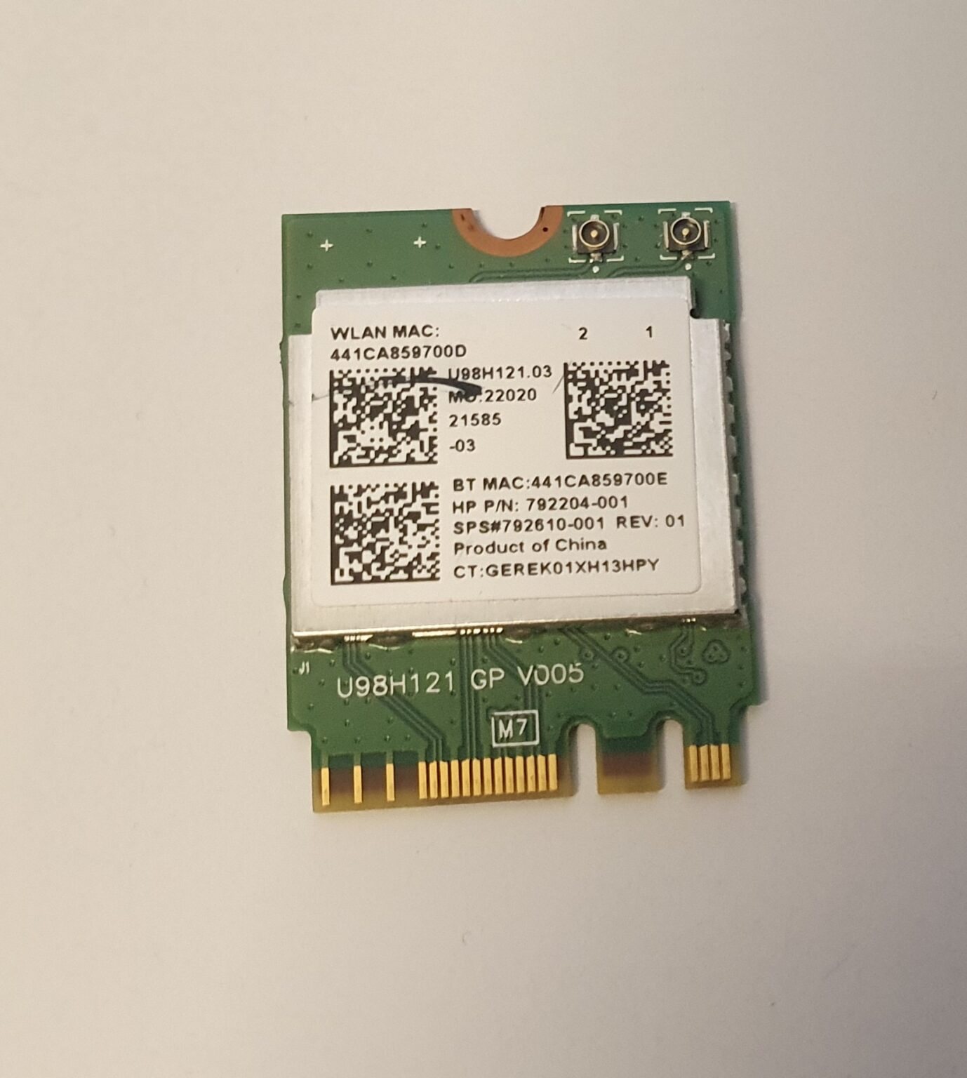 HP Realtek RTL8723BE 792204-001 792610-005 Wi-Fi + BT 4.0